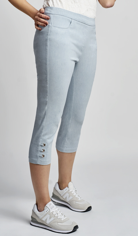Pinns Figure Sculpting Bengaline Crop Trousers - Suzanne Charles