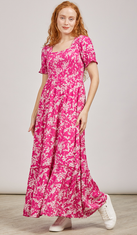 Mudflower Daphne Floral Dress - Suzanne Charles