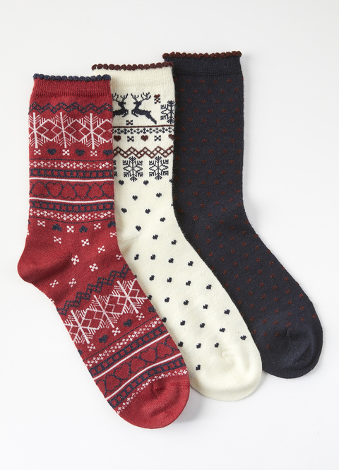 Damart Christmas Sock Pack of 3 Thermolactyl gift set - Suzanne Charles