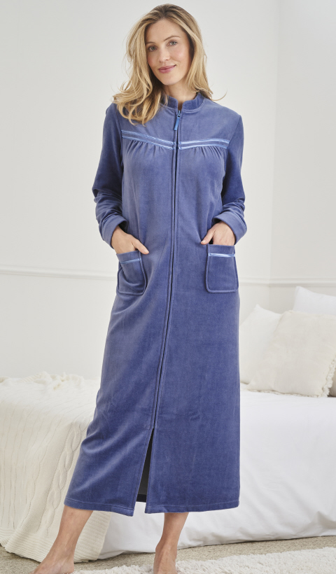 Damart Velvet Housecoat - Suzanne Charles