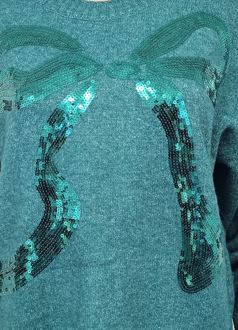 Paramour Sequin Bow Jumper - Suzanne Charles