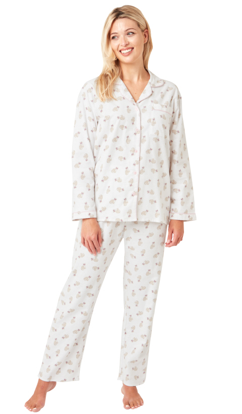 Indigo Sky Cheetah Wincey Pyjama - Suzanne Charles