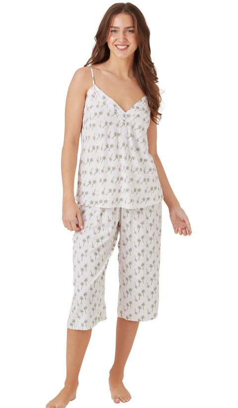 Indigo Sky Palm Pyjama Set - Suzanne Charles