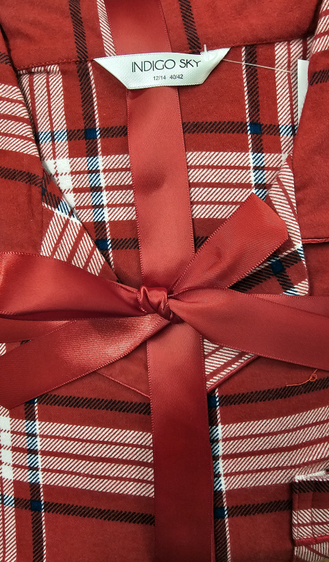 Indigo Sky Tartan Check Wincey Pyjama - Suzanne Charles