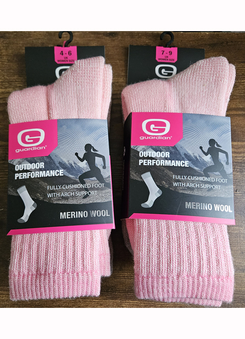 Ladies Guardian Outdoor Performance Merino Wool Socks 2 Pack - Suzanne ...