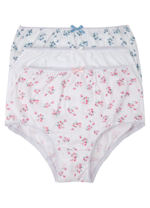 Marlon 3 Pair Pack Mixed Print Cotton Maxi Briefs - Suzanne Charles