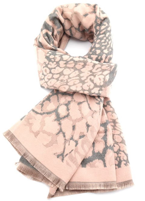 Red Cuckoo Leopard Print Scarf - Suzanne Charles