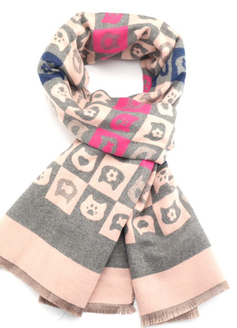 Red Cuckoo Paws Scarf - Suzanne Charles